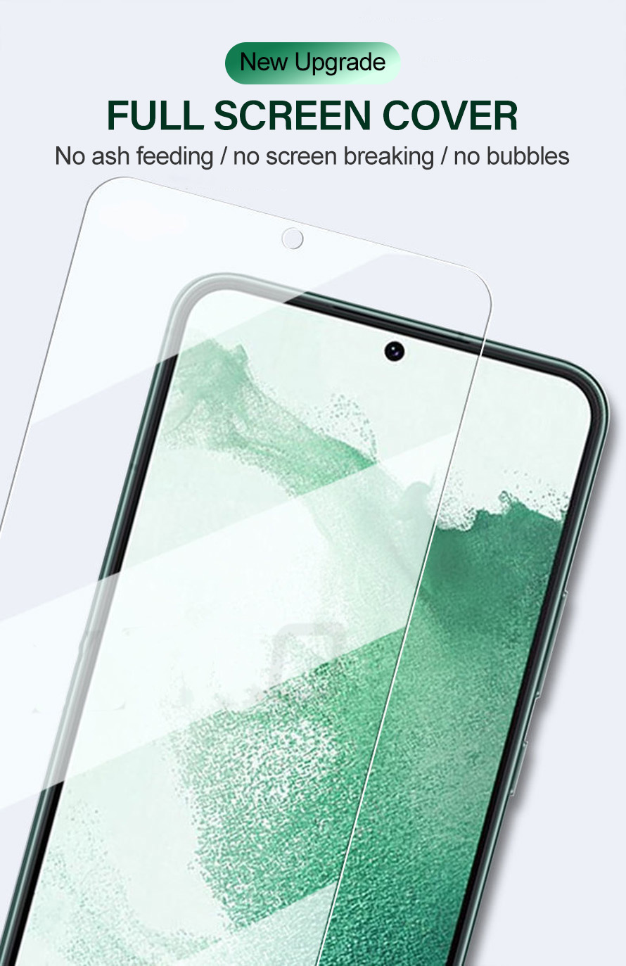 2Pcs Clear Fingerprint Unlocking Tempered Glass Film for Samsung Galaxy ...