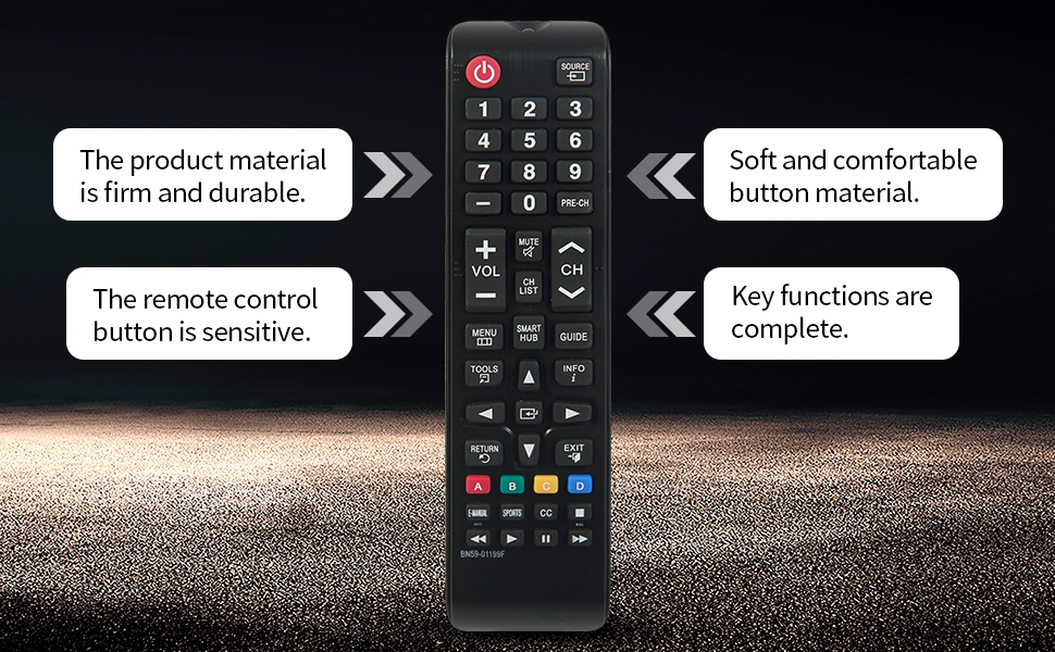 BN59-01199F Replacement for Samsung TV Remote Control, for Samsung ...