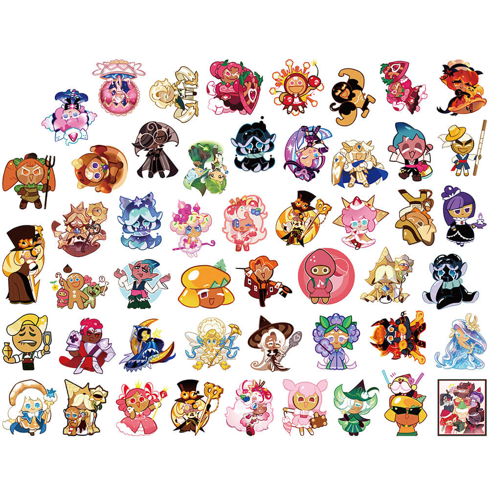 [Large Stickers]50pcs/Set Cartoon Cute Cookie Run Kingdom Graffiti ...