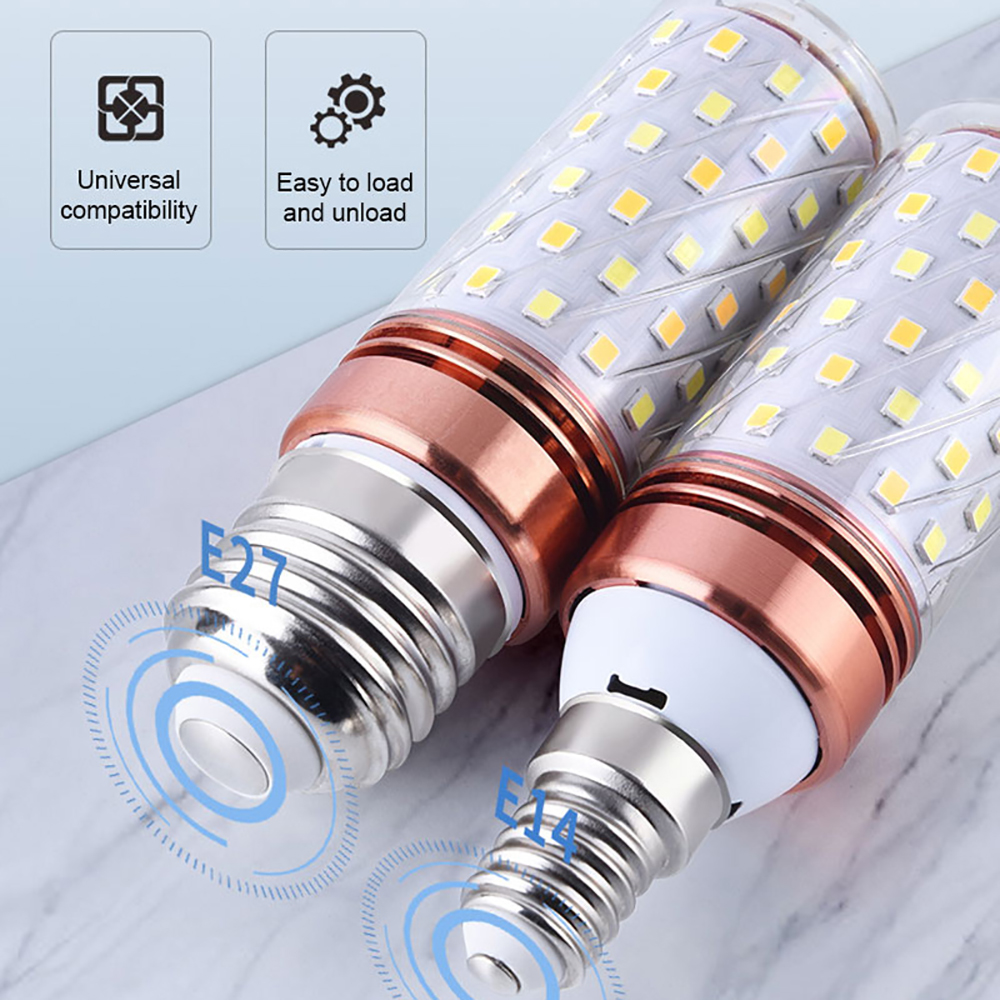 E27 E14 LED Corn Bulb SMD 2835 led lamp 12W 16W Chandelier Candle LED Light For Home Decoration ...