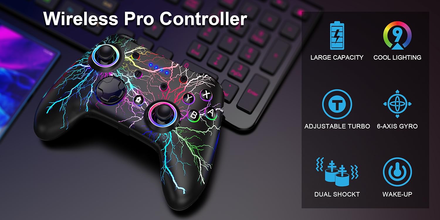 Nintendo Switch Controller, Wireless Switch Pro Controller for Switch ...