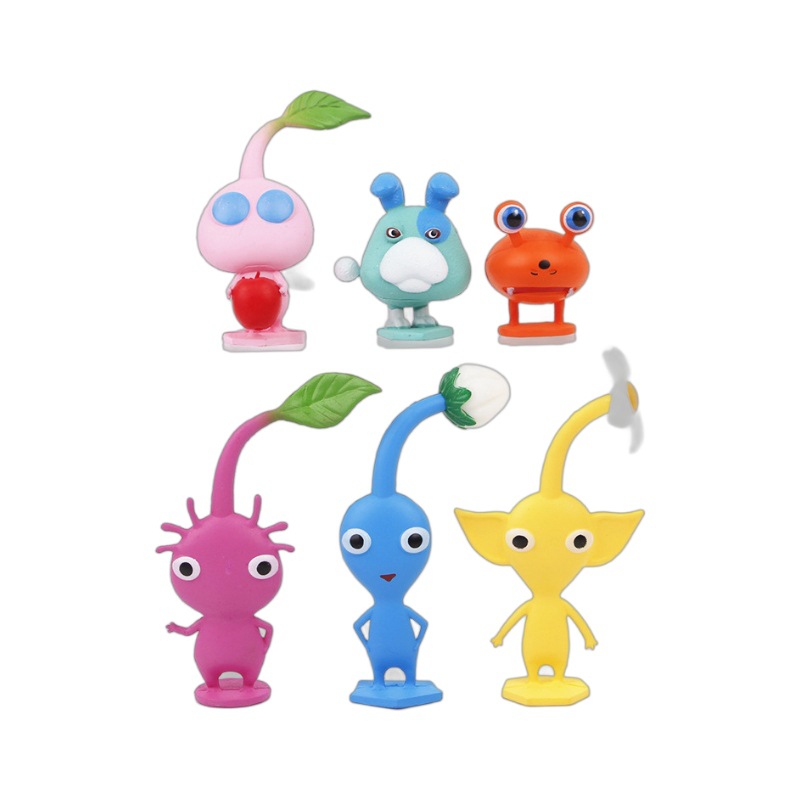 6Pcs/8Pcs/12Pcs/Set Japan Shigeru Miyamoto Game Pikmin Figure Pikmin ...