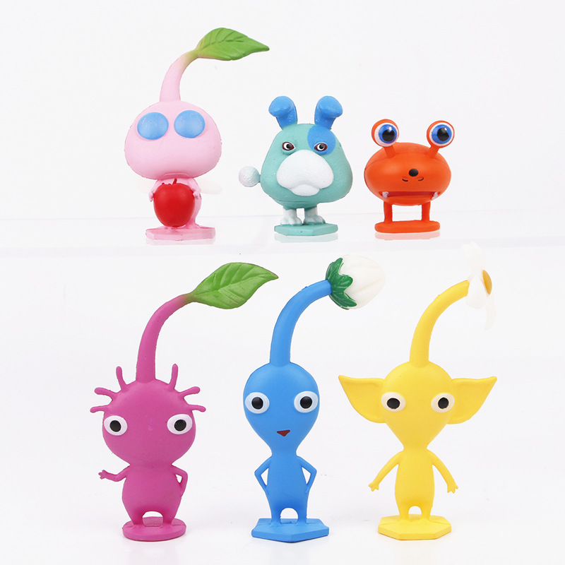 6Pcs/8Pcs/12Pcs/Set Japan Shigeru Miyamoto Game Pikmin Figure Pikmin ...