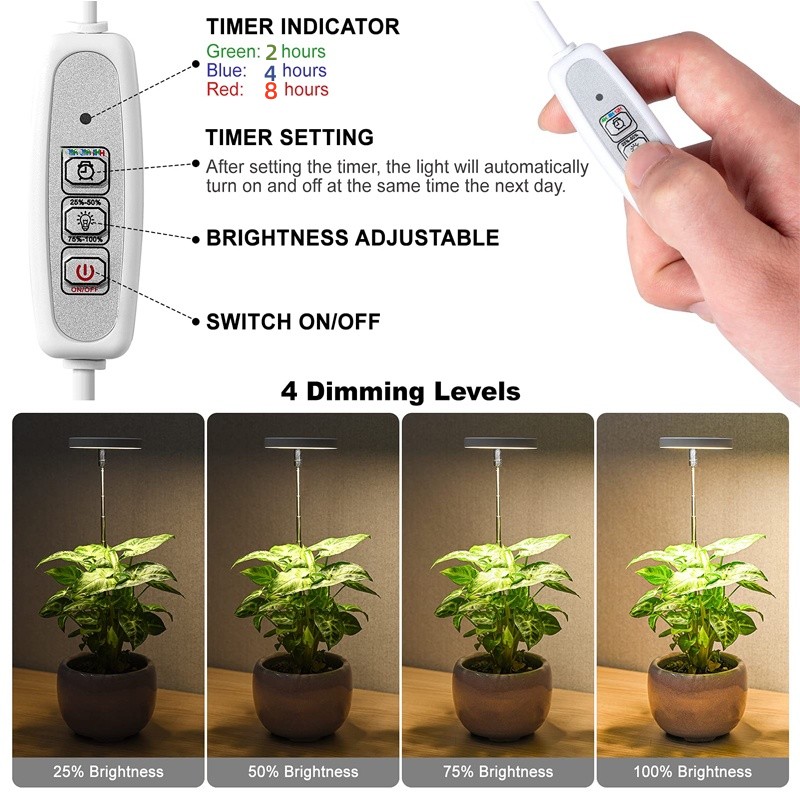LED Grow Light Full Spectrum Phyto Grow Lamp USB Phytolamp for Plants ...