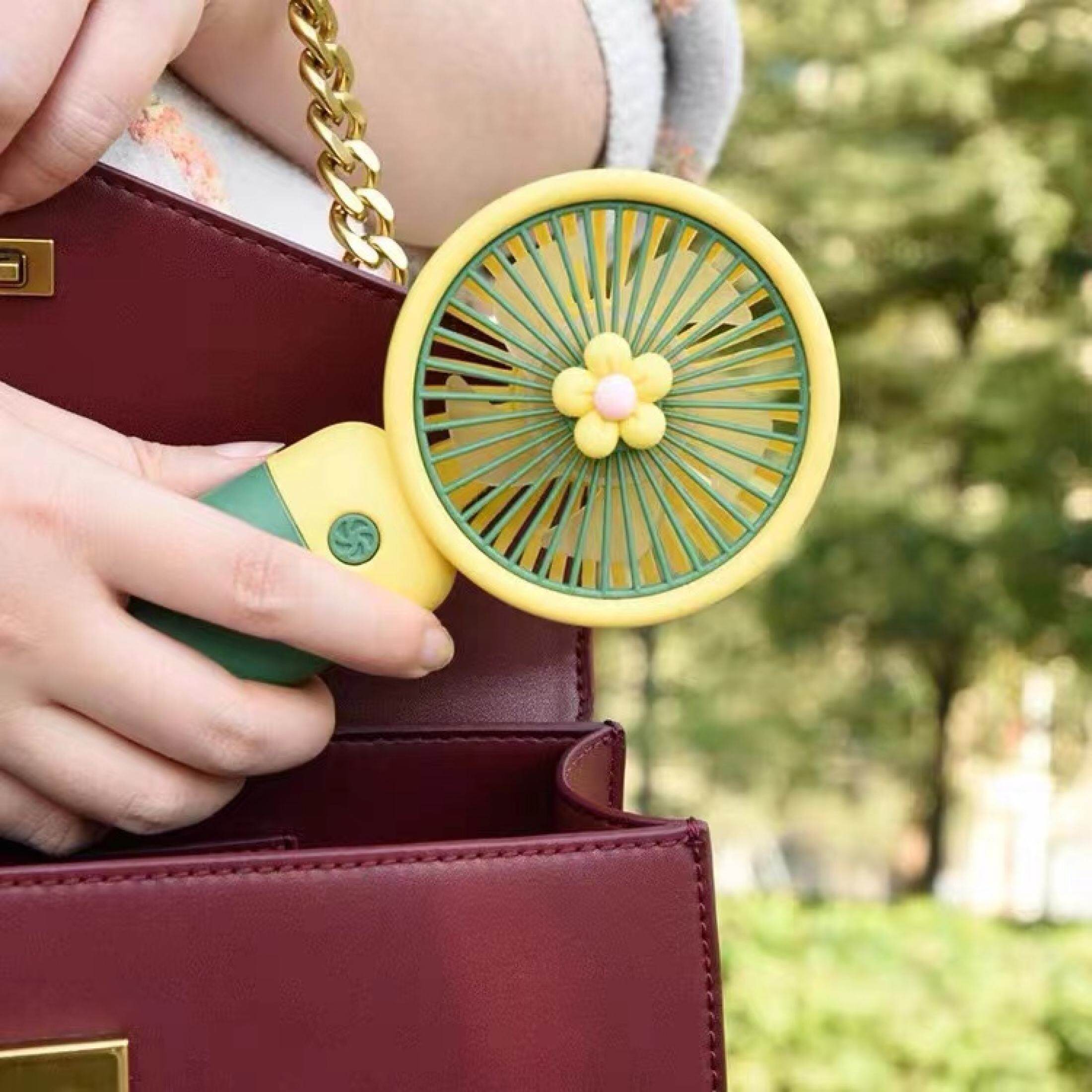 Handheld Fan USB Charging Mini Fan Fruit Cute Shape Portable Fan Office ...
