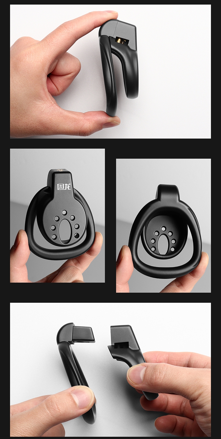 JEUSN Male flat Chastity Cage Penis Lock Lightweight Breathable Cock ...
