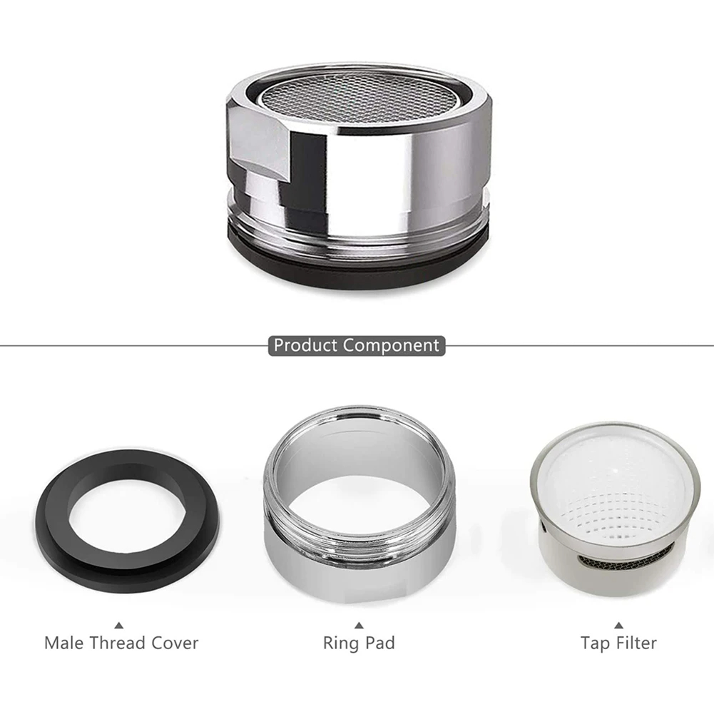 3pc Brass Faucet Replaceable Mixing Nozzle 24mm Threaded Bathroom ...