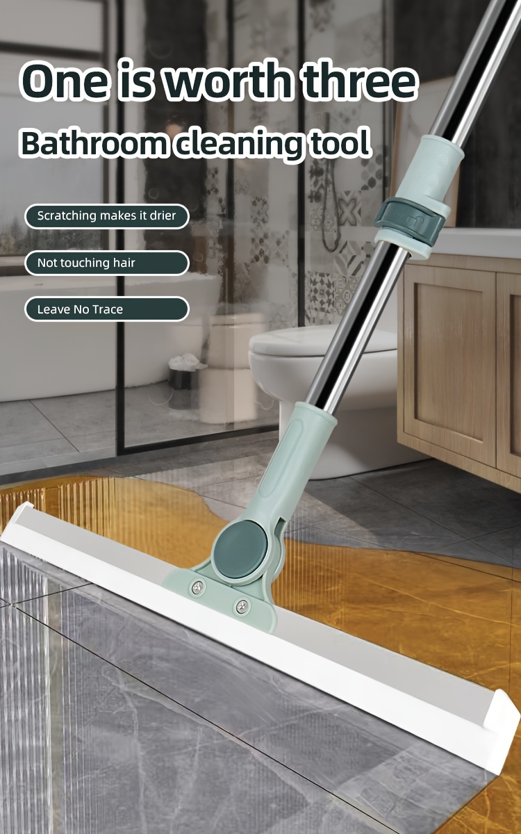 【SG Seller】 52cm Magic Broom Sweeper Silicone Floor Scraper Retractable ...