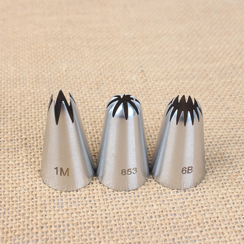 Commonly used medium-sized decorating nozzle 3 sets combination 1M ...