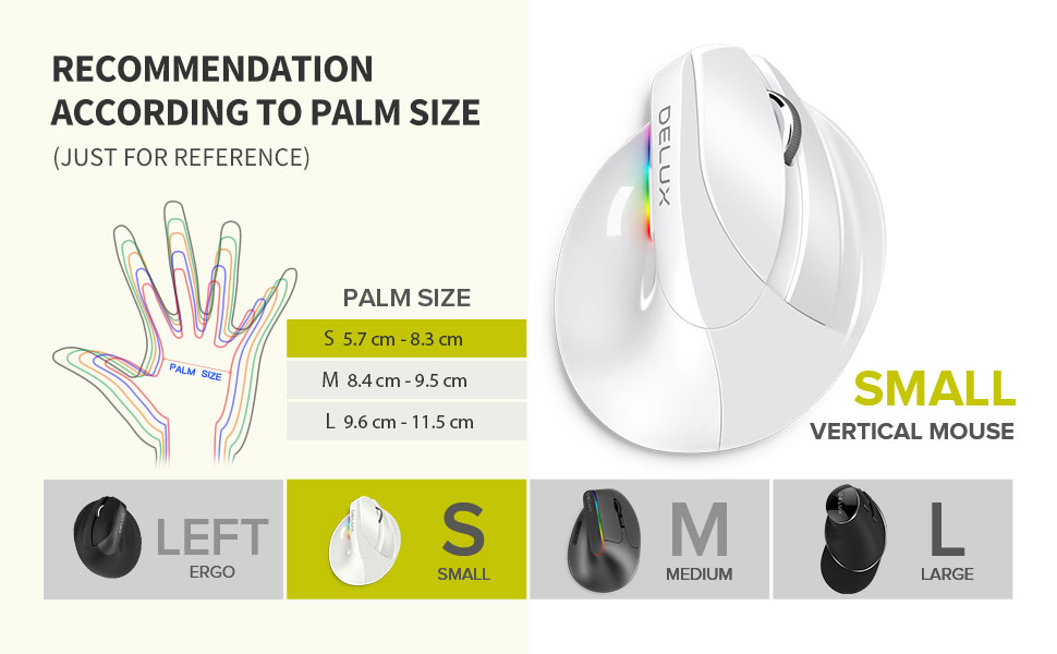 Delux M618 Mini Wireless White Mouse Bluetooth 4.0+2.4GHz Dual mode ...