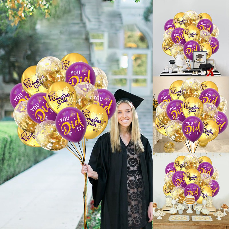 4 Styles Happy Graduation Balloons Congrats Grad Balloons Graduation ...