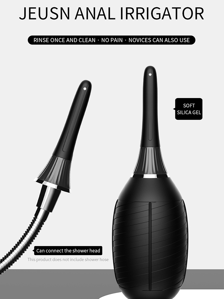 JEUSN ANAL IRRIGATOR Silicone shower cleaning Anal gay sex toy for man ...