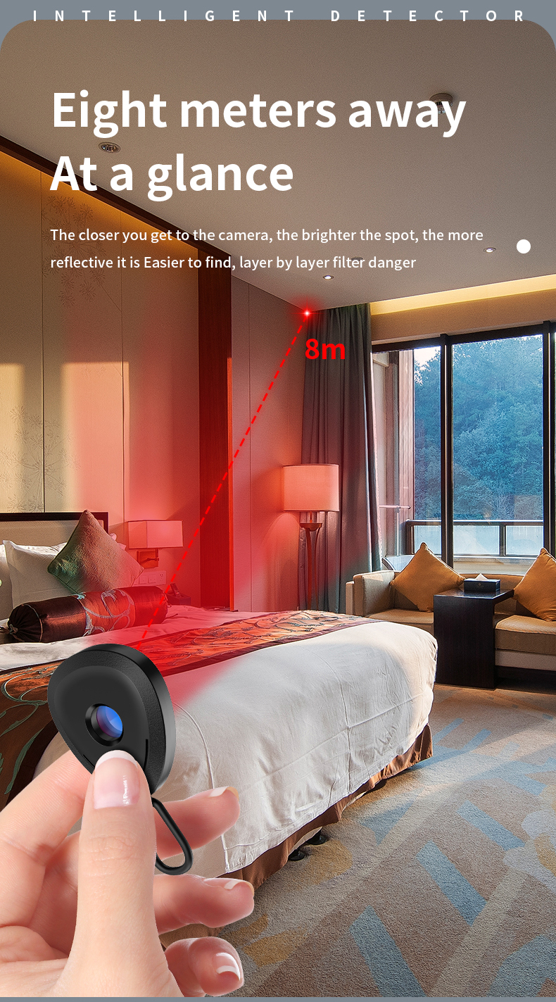 Camera Detector for Hidden Camera Wireless Anti Spy Detector Portable ...