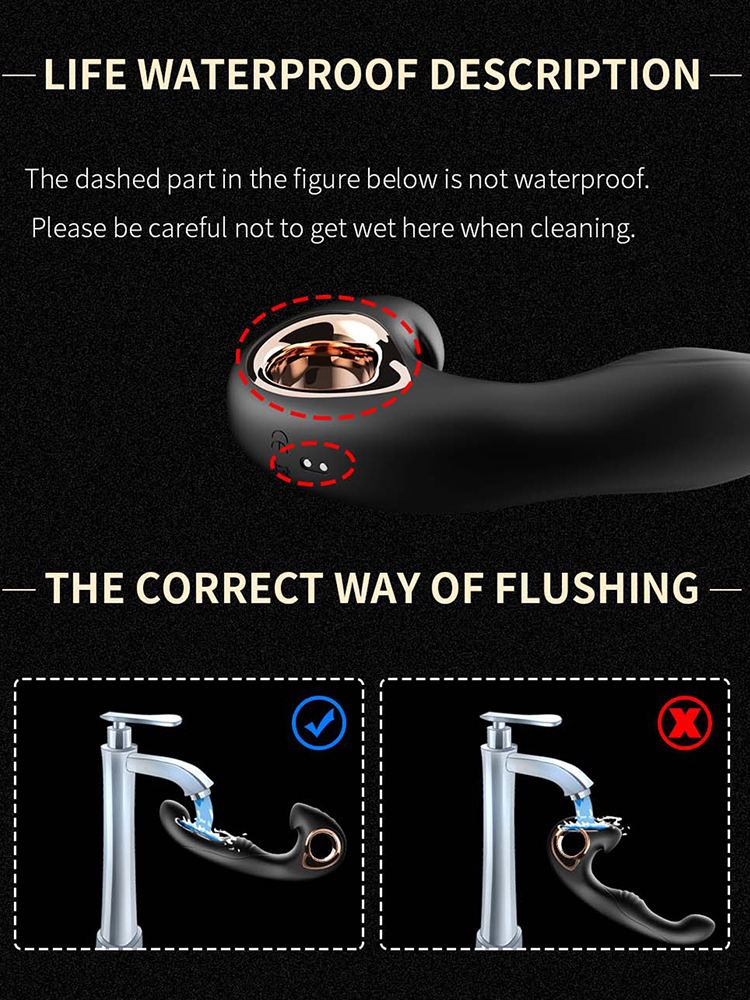 Jeusn Electric Prostate Orgasm Massager Heating Simulate Fingers Wiggle