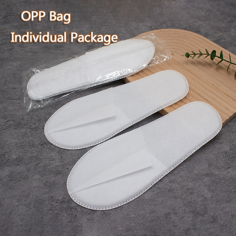 【ST Stocks】Disposable Slippers Hotel Travel Spa Portable Home Men Women ...