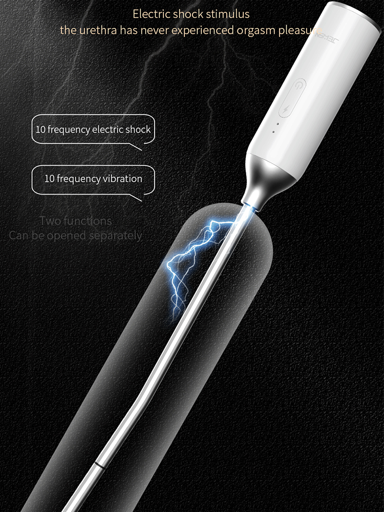 JEUSN electric shock Stainless Steel stimulate Urethral Sounds Orgasm ...