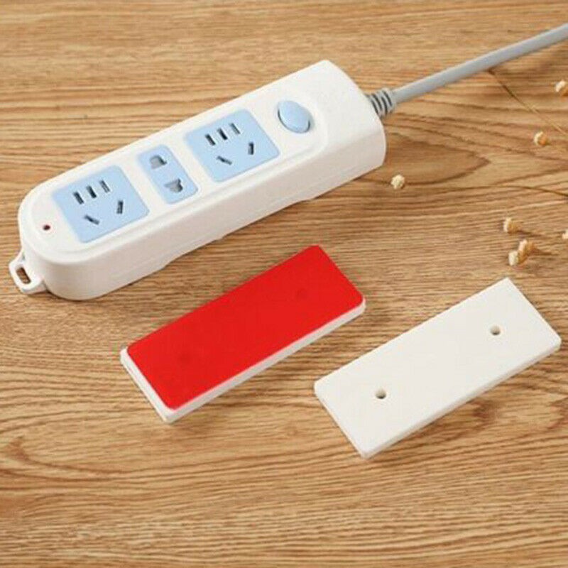 Wall-Mounted Sticker Punch-Free Plug Fixer Self-Adhesive Socket Cable ...