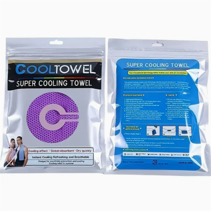 Cold Sensation Towel Outdoor Wipe Sweat Cooling Sports Cool Towel Cool ...