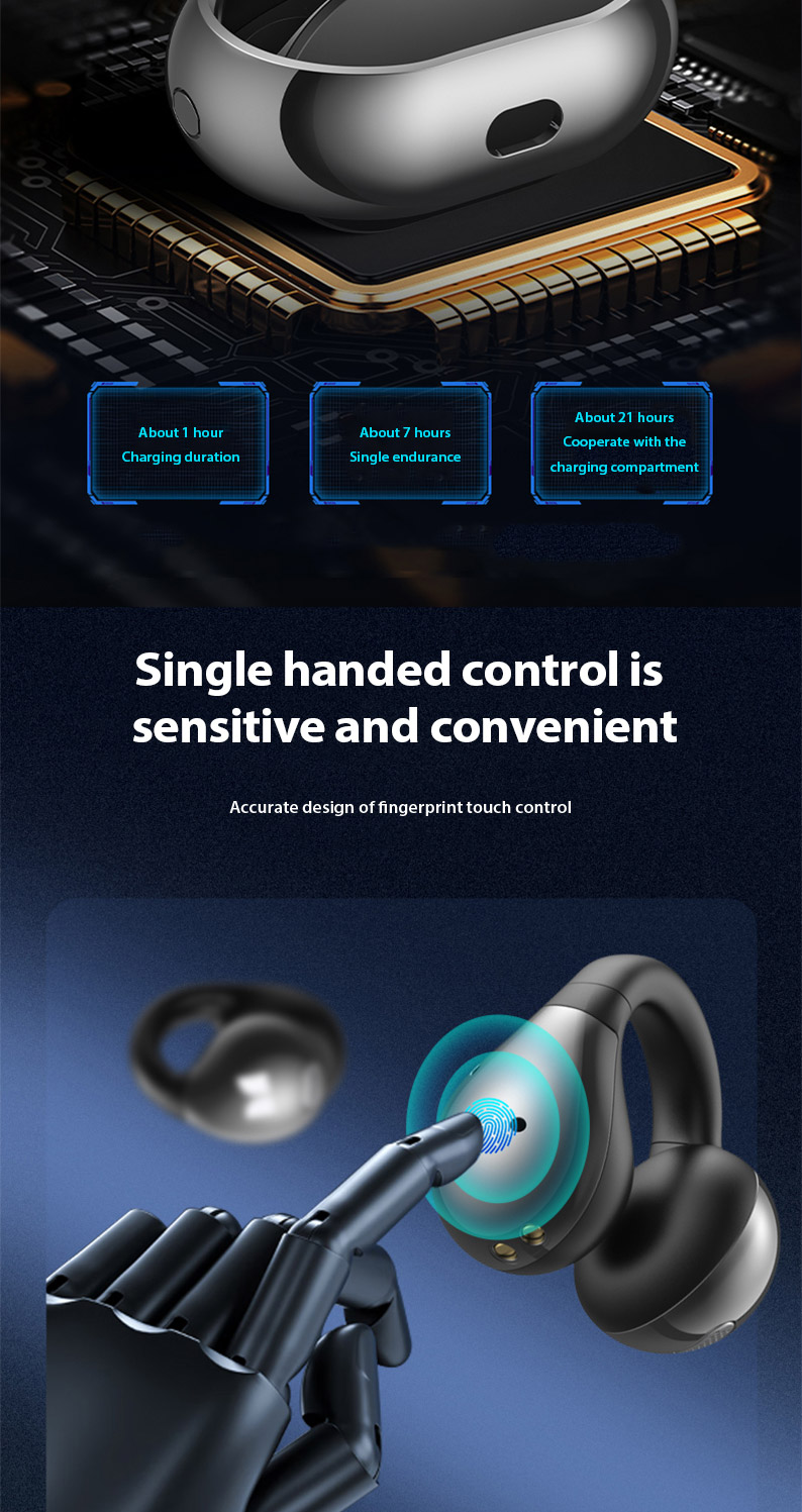 Monster AC600 Open Ear Bone Conduction Wireless Noise-Cancelling ...