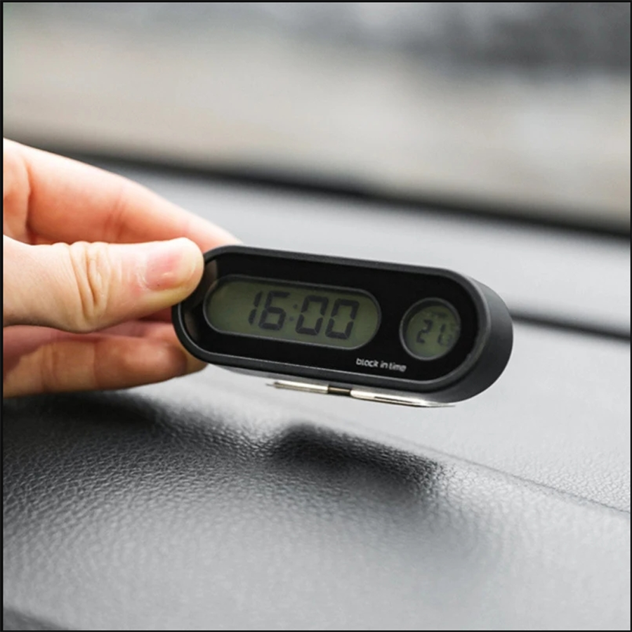Mini Electronic Car Clock Time Watch Auto Dashboard Clocks Luminous ...