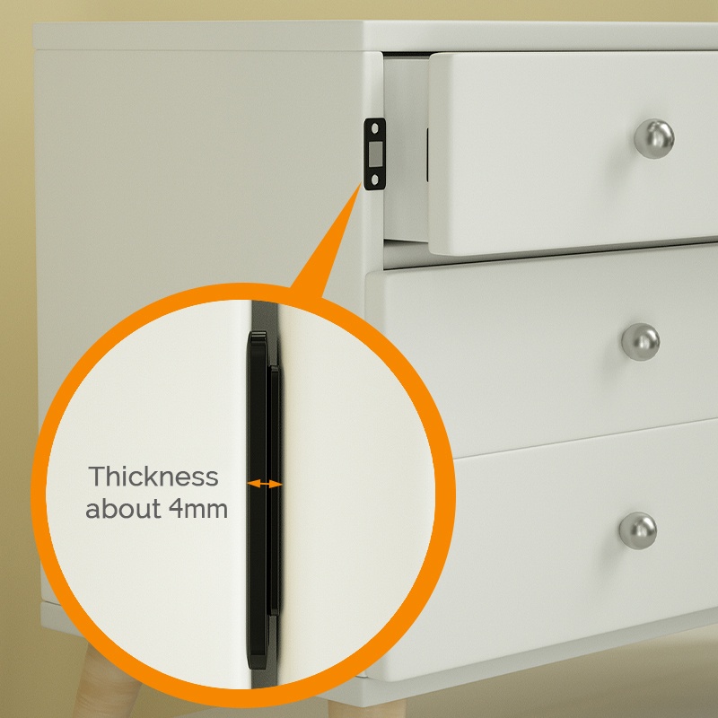 2pcs/Set Ultra Thin Super Strong Magnetic Door Stopper Punch-Free Ultra ...