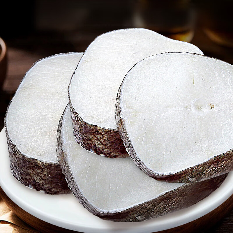 [Miss A's] Wild Caught Cod Fish Steak Cut 1KG Frozen Seafood 深海银鳕鱼 ...