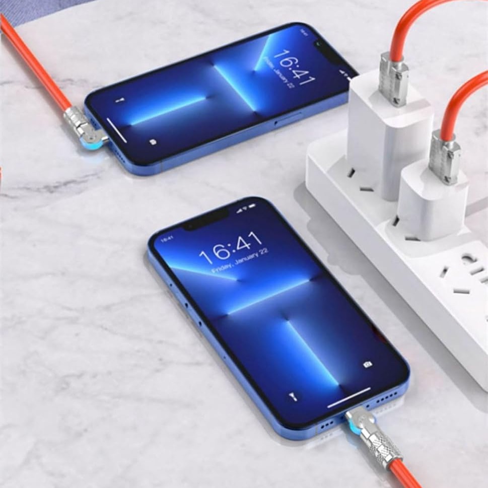 New Rotating Elbow Data Cable,180° Rotating Elbow Charging Cable,180 ...