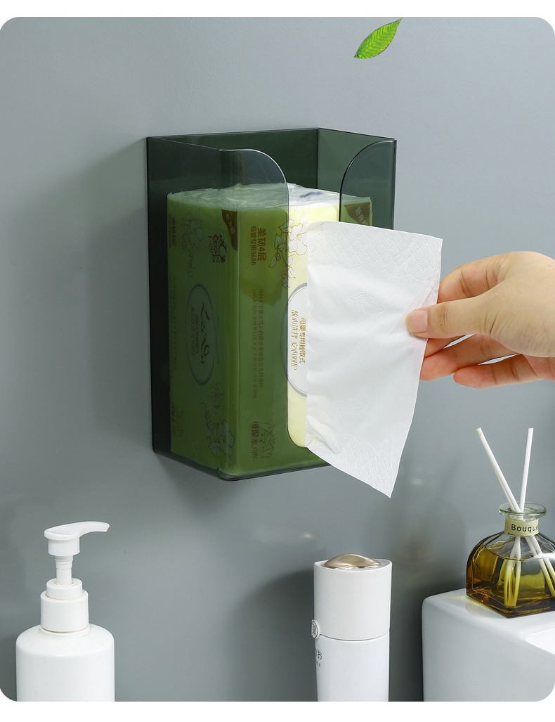 Wall-mounted Tissue Box Perforation-Free Tissue Paper Box Household ...