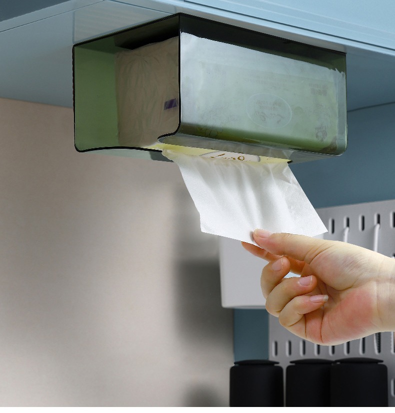 Wall-mounted Tissue Box Perforation-Free Tissue Paper Box Household ...