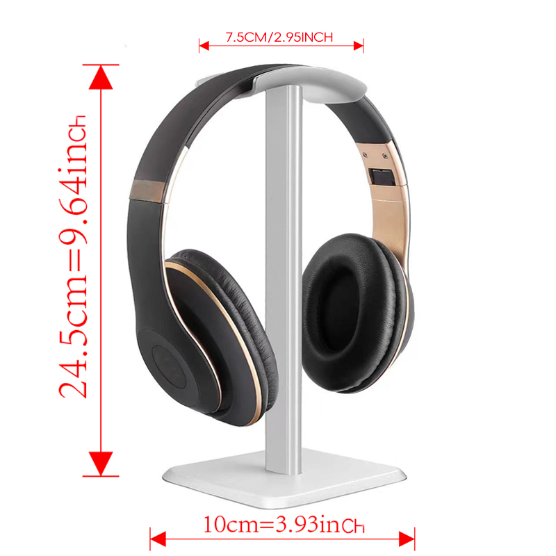 White Headphone Stand, Detachable Design, Sturdy And Durable, Compact ...