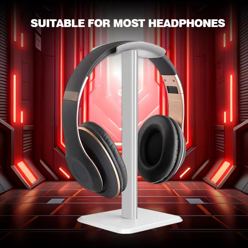 White Headphone Stand, Detachable Design, Sturdy And Durable, Compact ...