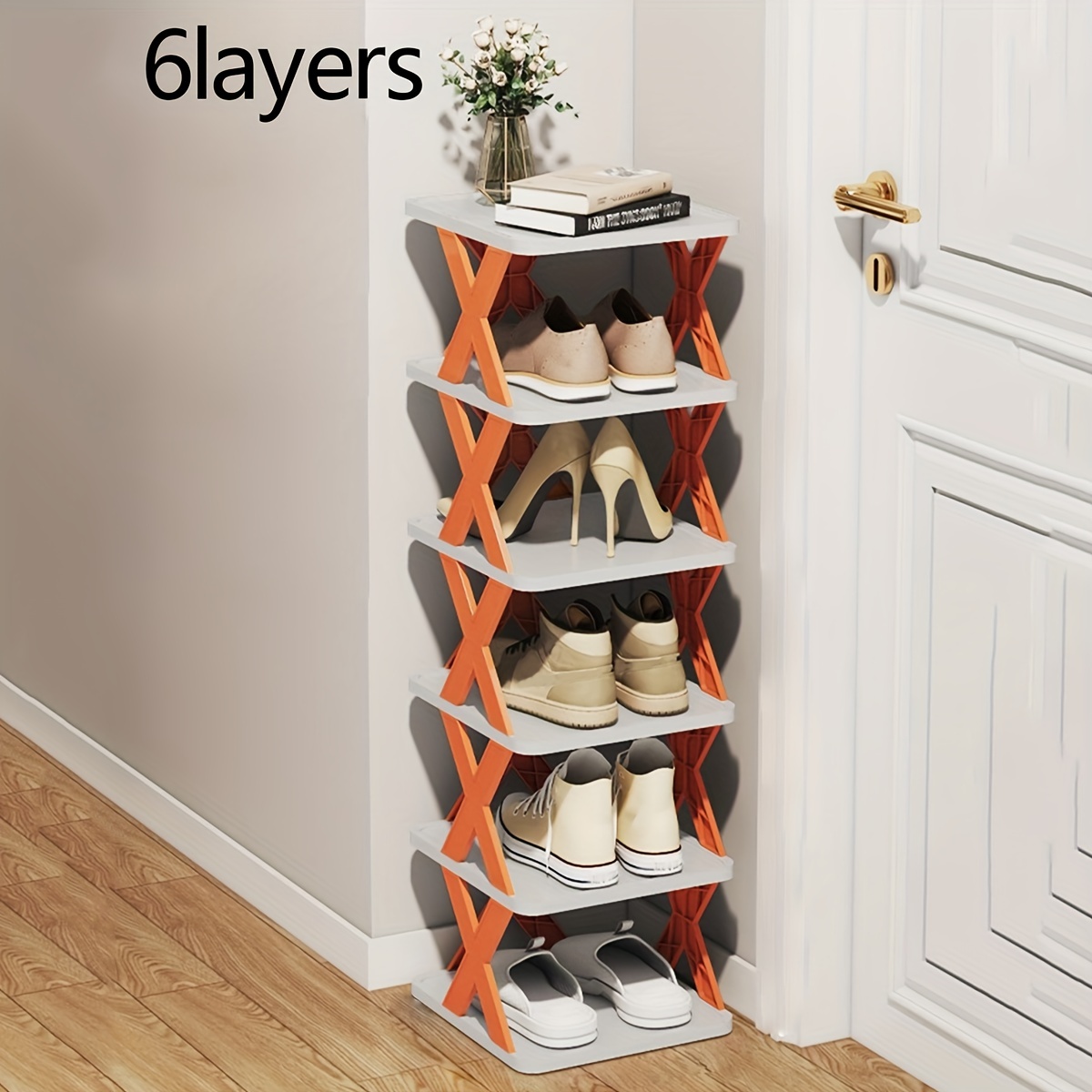 Foldable Simple Shoe Shelf, Indoor Combination Shoe Rack, Multi-layer ...