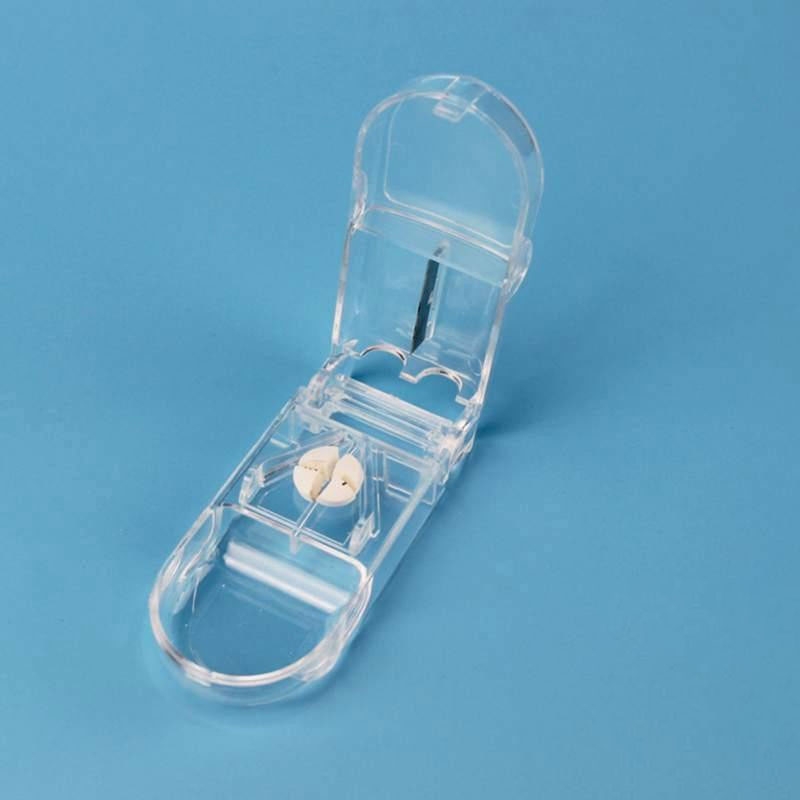 Plastic Rectangle Pill Cutter - Portable Small Medicine Box & Medicine ...