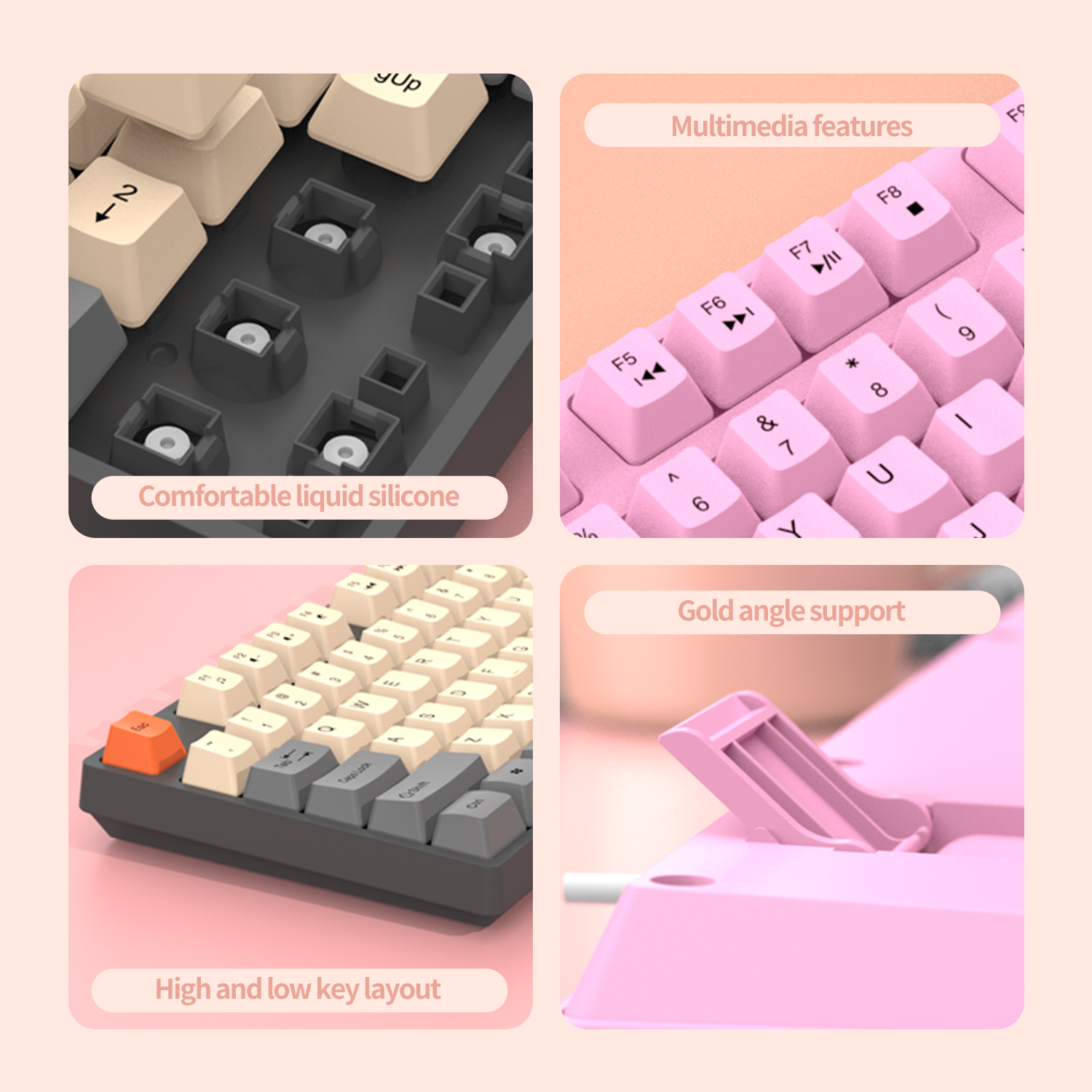 K600 104 Key Wired Gaming Mechanical Keyboard With Num eric Keypad ...