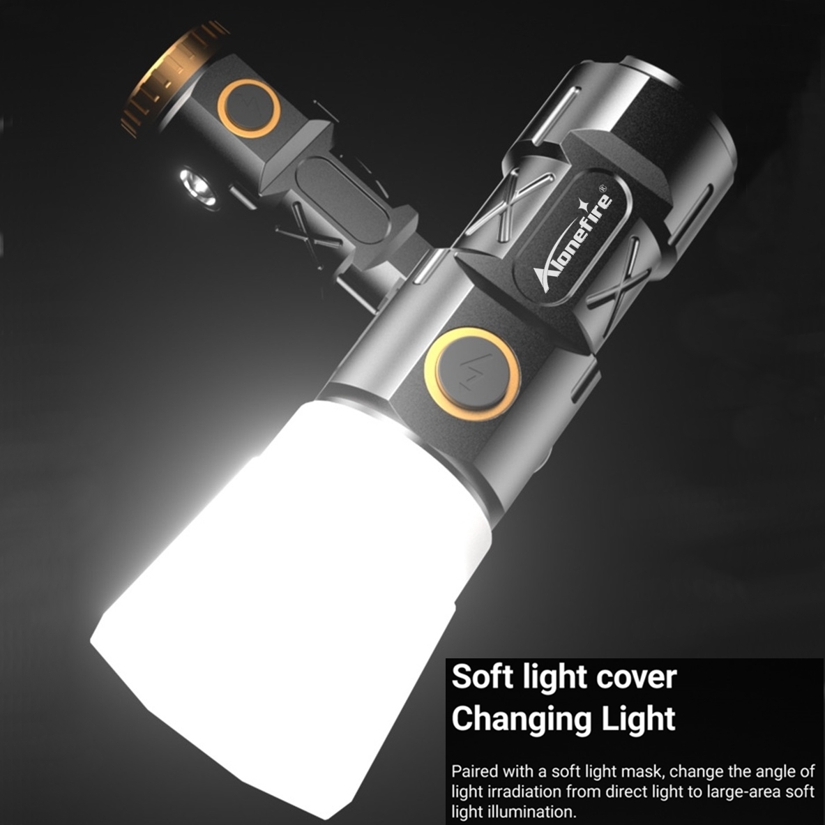 Alonefire X84 Mini Super Bright Flashlight 4x P35 LED With Pen Lamp ...