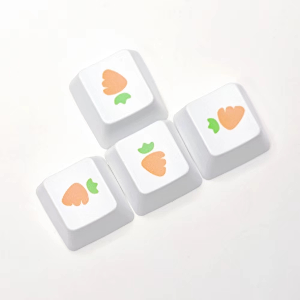4pcs PBT Mechanical Keyboard Sublimation Direction Keycap Unique Keycap ...