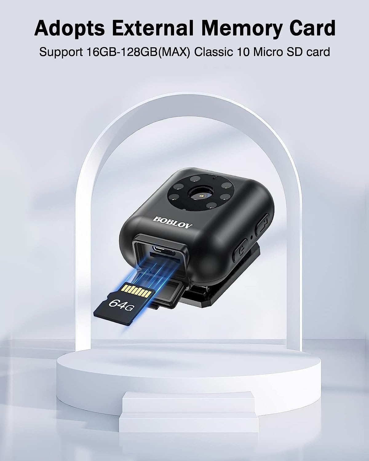 BOBLOV Body Worn Camera, 1080P Body Camera, Expand Memory, 950mAh ...