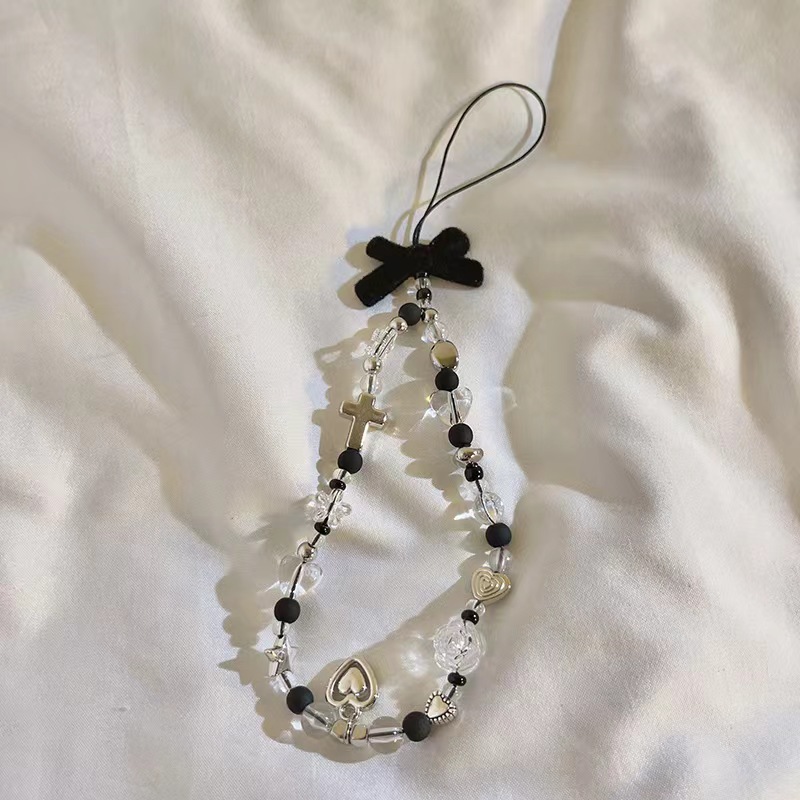 Mobile phone charms Metal love mobile phone charms Black bow keychains ...