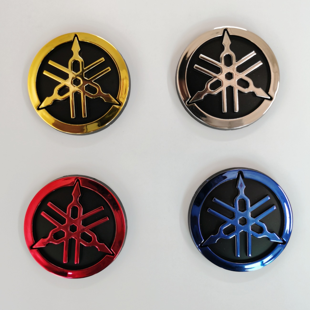 Original For Yamaha 3D Emblem Round Logo Stickers 48mm for YAMAHA ...