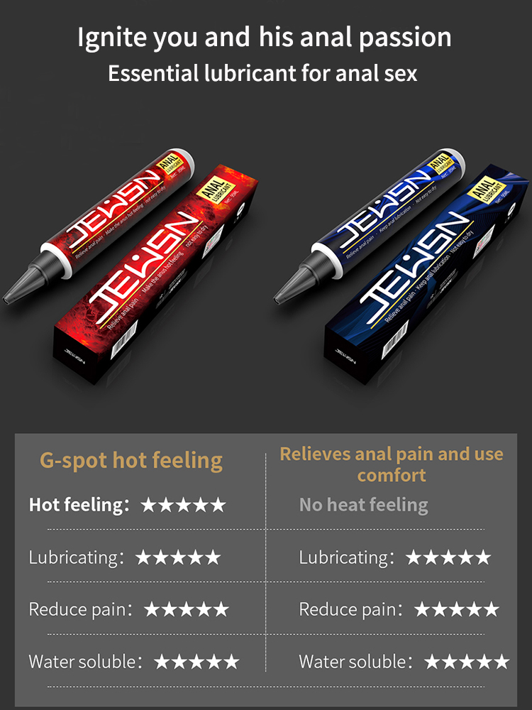 JEUSN Anal Lubricant Slow pain water-solubility Base Lube And Pain Relief Anal Sex Oil ice hot ...