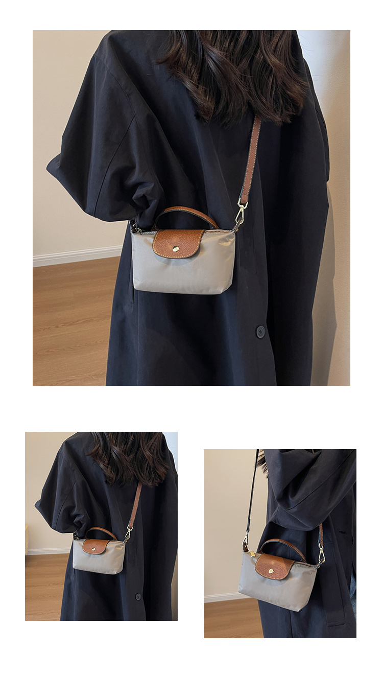 1 Piece Dumpling Shaped Women's Crossbody Bag Adjustable Shoulder Strap ...