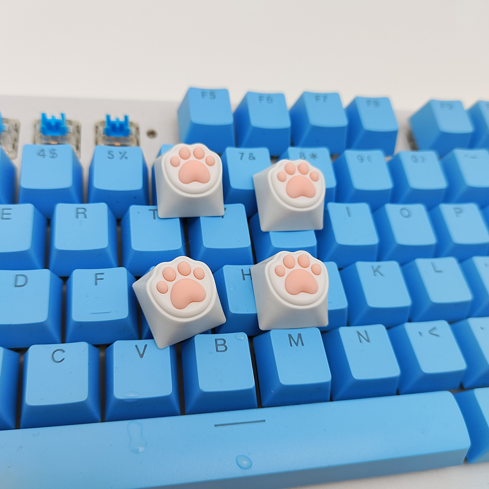 4PCS/Set Cat claw Shape Computer Kawaii Cute Keycap For Cherry MX ESC ...