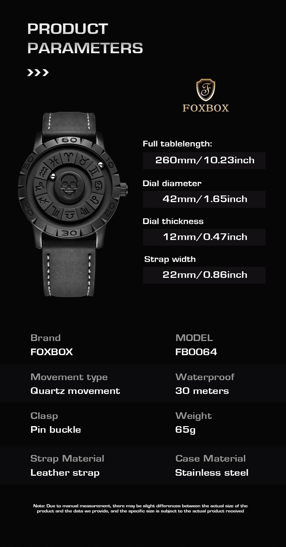 FOXBOX original Watches Men New Fashion Design Personality Creative ...