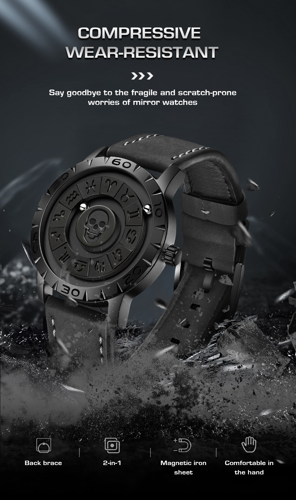 FOXBOX original Watches Men New Fashion Design Personality Creative ...