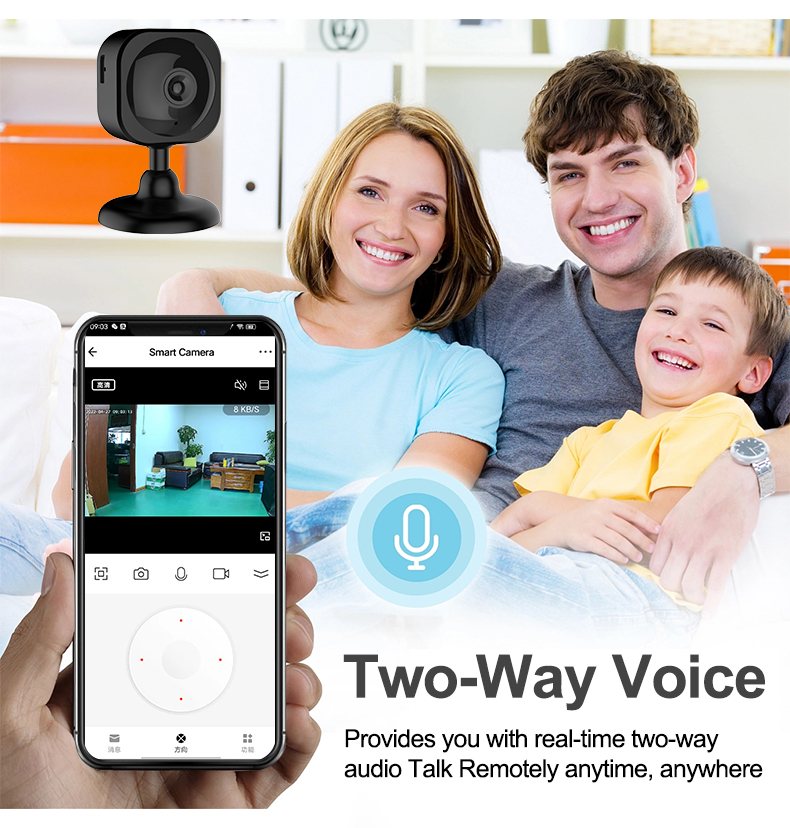 1080P HD smart camera, wireless camera, two-way voice, infrared night ...