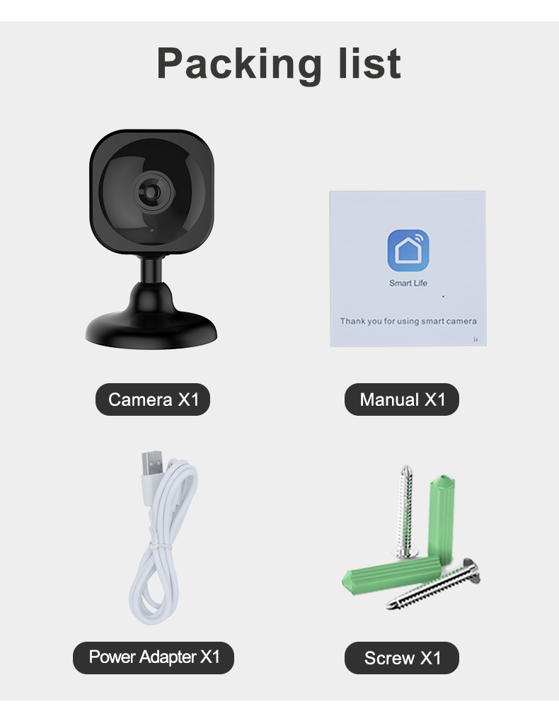 1080P HD smart camera, wireless camera, two-way voice, infrared night ...