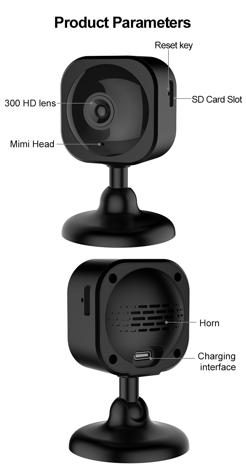 1080P HD smart camera, wireless camera, two-way voice, infrared night ...