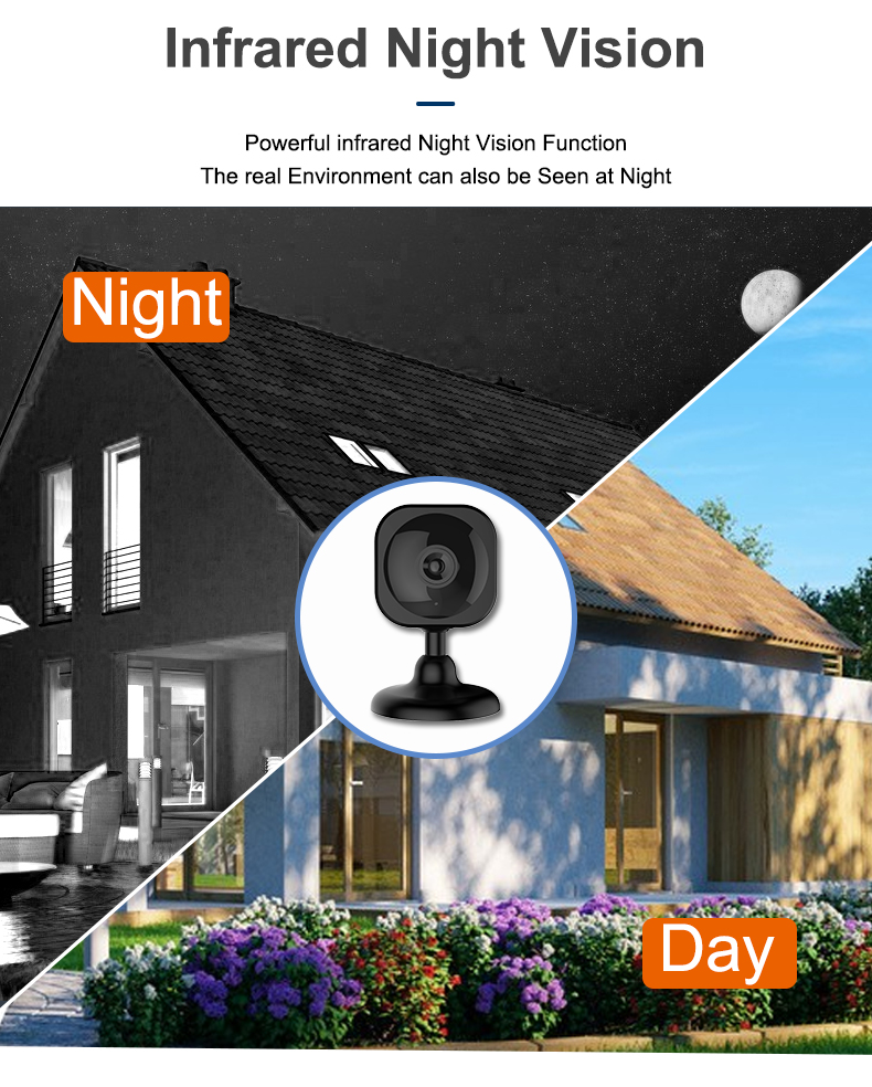 1080P HD smart camera, wireless camera, two-way voice, infrared night ...