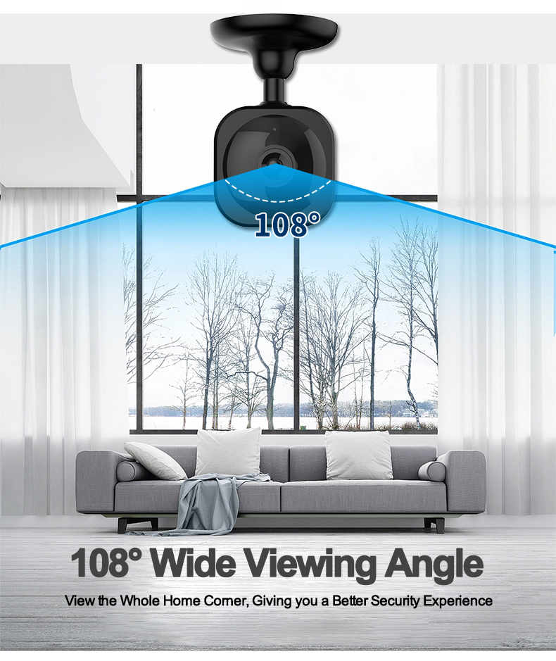 1080P HD smart camera, wireless camera, two-way voice, infrared night ...