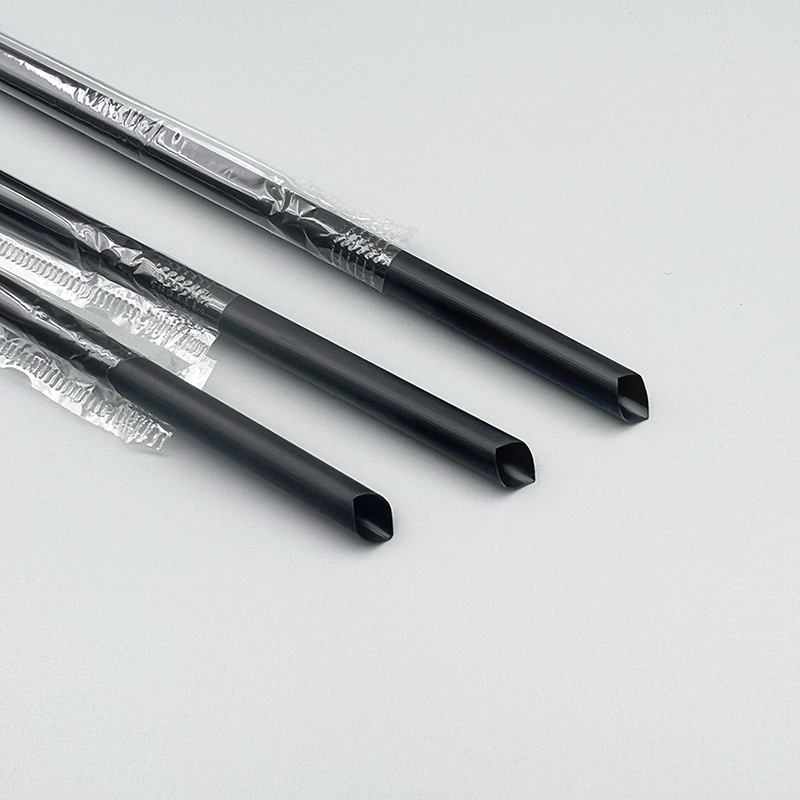 100Pcs Child-Sized Plastic Straws Separate Packaging Fine Point ...